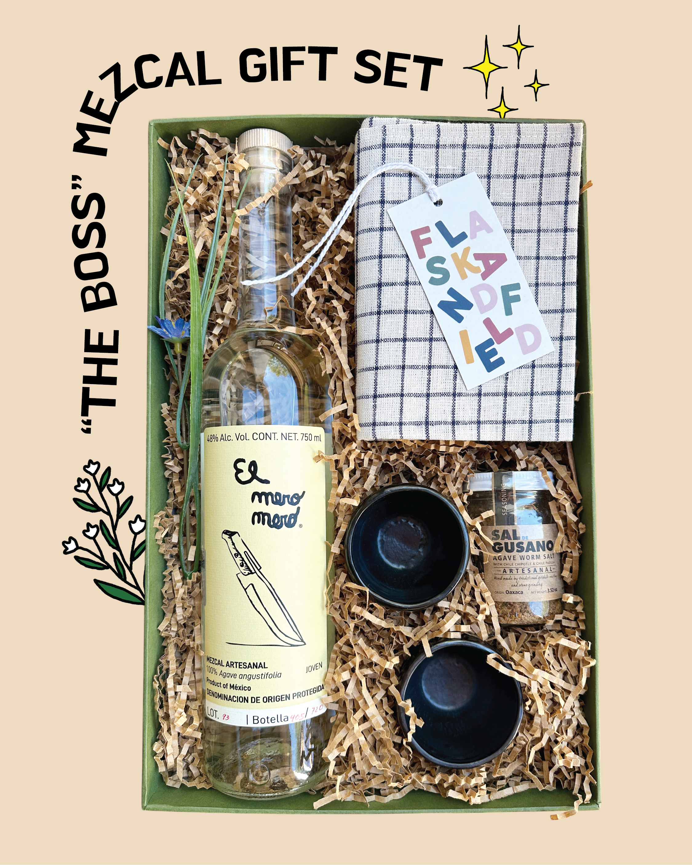 "The Boss" Mezcal Gift Set – Flask & Field