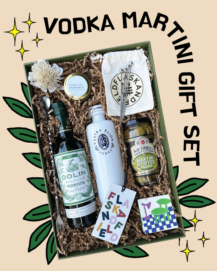 The Vodka Martini Gift Set – Flask & Field